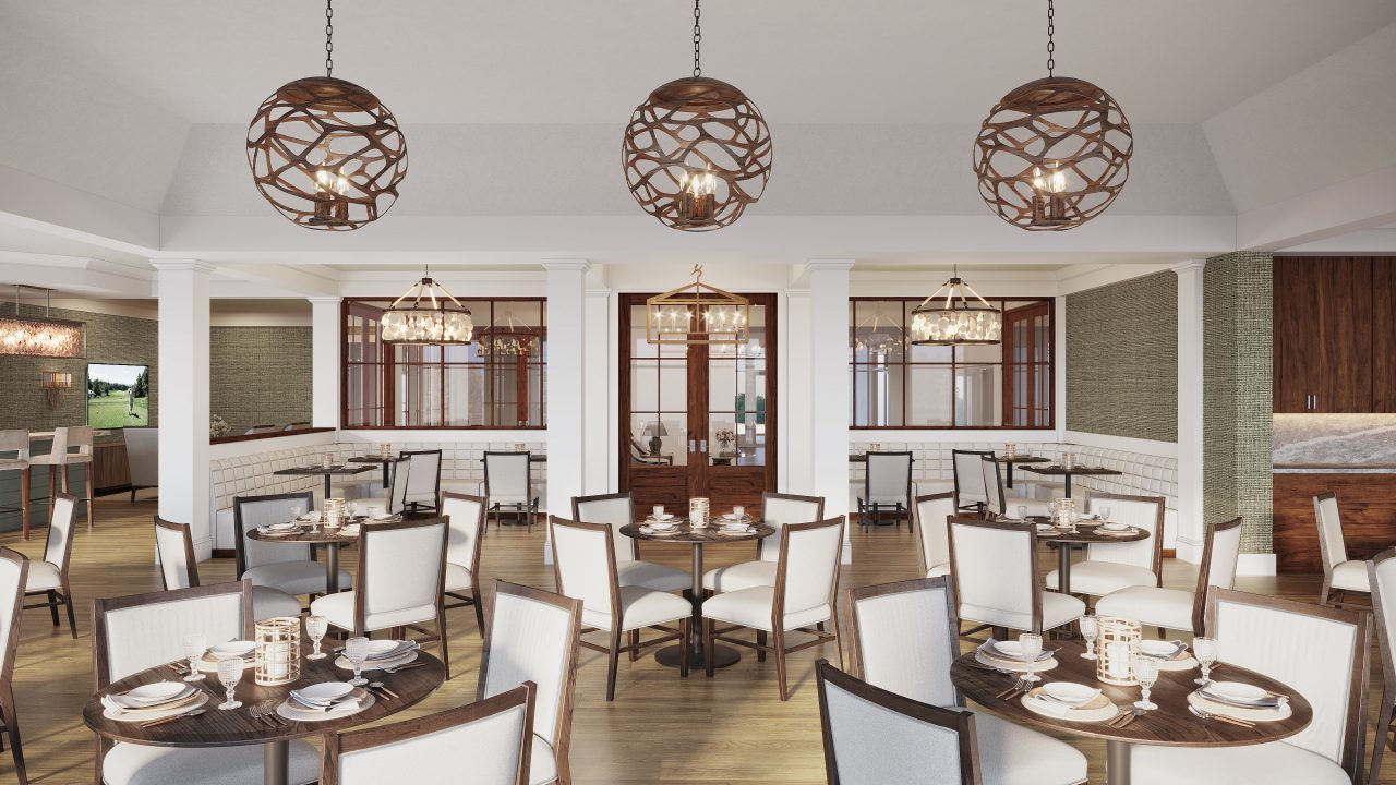 Moss Creek Clubhouse Renovation - Renderings - Woods Dendy Architects